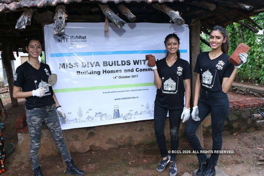 Miss Diva 2017 winners build homes for underpriviliged families of Karjat