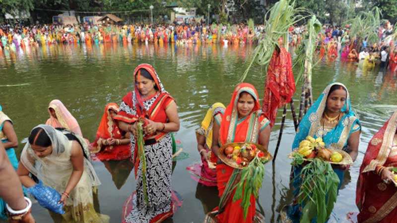 Watch: Devotees celebrate Chhath puja with ancient rituals
