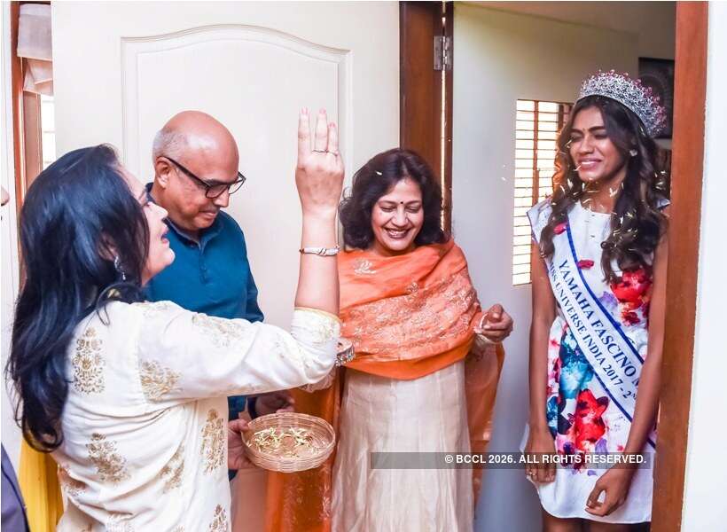 Miss Diva 2017 2nd runner up Apeksha Porwal homecoming