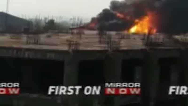 Major fire breaks out at factory in Taloja, Navi Mumbai