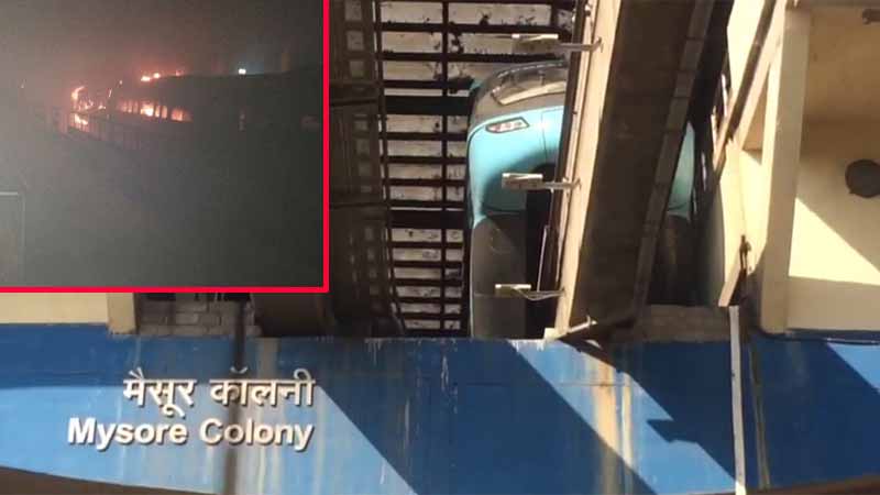 Mumbai: Monorail services hit after fire in 2 coaches at Mysore Colony ...