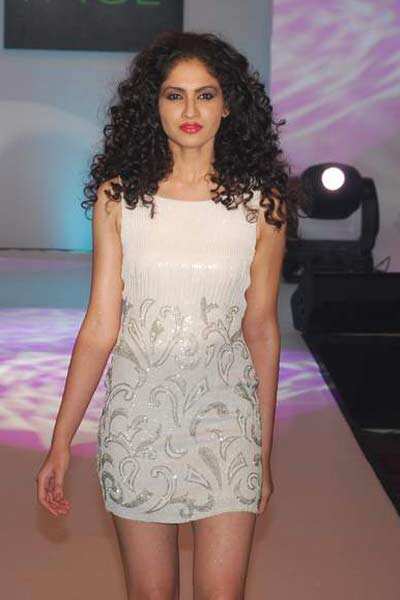 Models walk the ramp during the Oxybleach India's International face ...