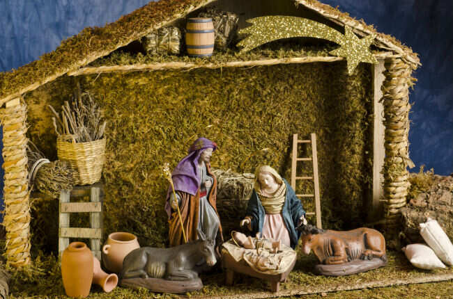 Christmas Crib 2018 How To Make And Decorate Christmas Crib At Home 
