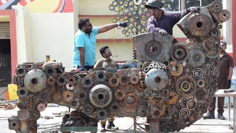 Chennai: Scrap at Integral Coach Factory turns into modern art