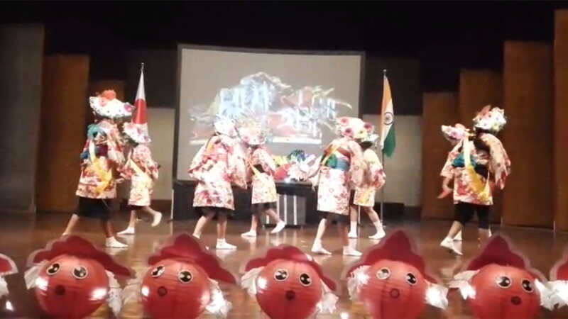 Japanese dancers perform at the Japan Habba in Bengaluru