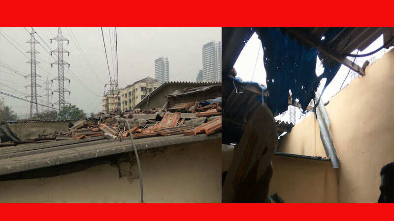 Overhead high tension wire falls on crowded slum in Mumbai's Bhandup ...