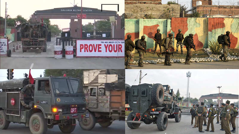 Sunjuwan Army camp attack: 2 soldiers martyred, 3 terrorists killed