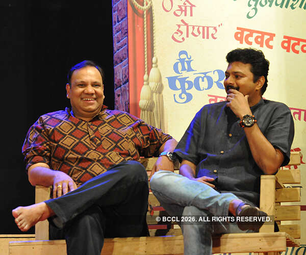 Anand Ingale and Ajit Parab during the staging of a comedy play ‘Aamhi ...