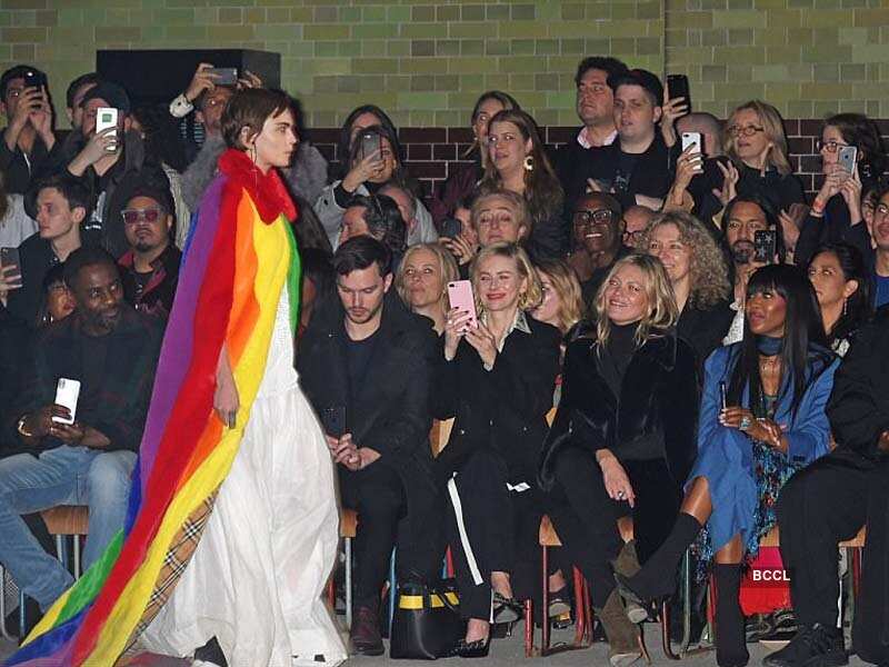 Super model walks the ramp to support LGBT