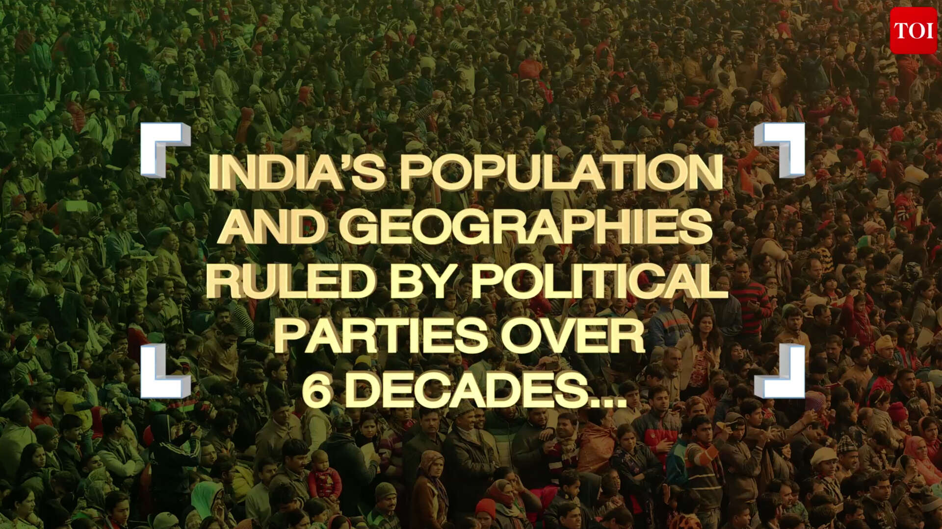 India's population and geographies ruled by political parties over 6 ...