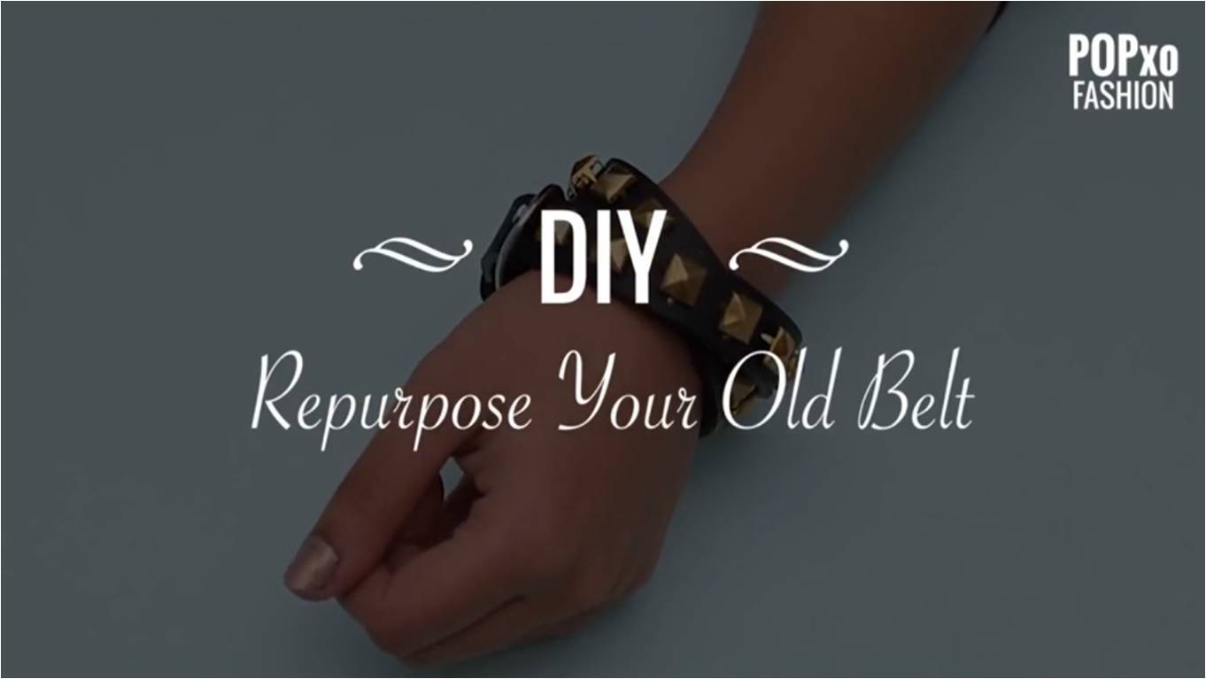 Make a DIY bracelet from an old belt