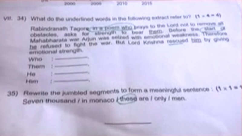 Pre-university exam: English question paper riddled with errors