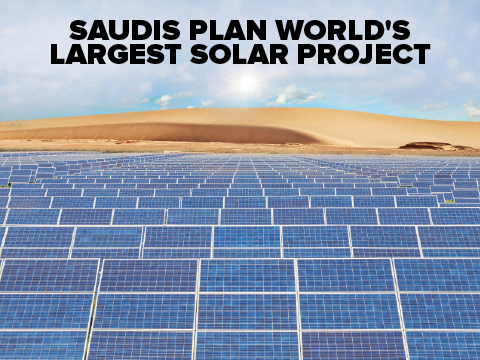 Infographic: Saudi’s building the world’s largest solar power project ...
