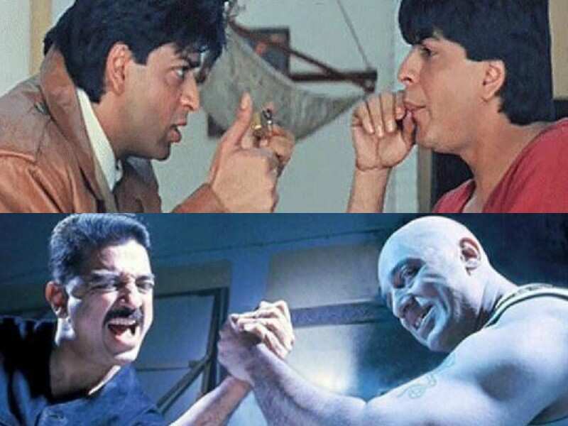 Actors who played a positive and negative role in the same film