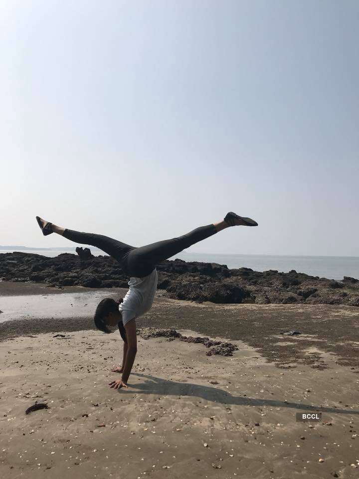 8 times VJ Neha Chowdary proved to be a pro-gymnast