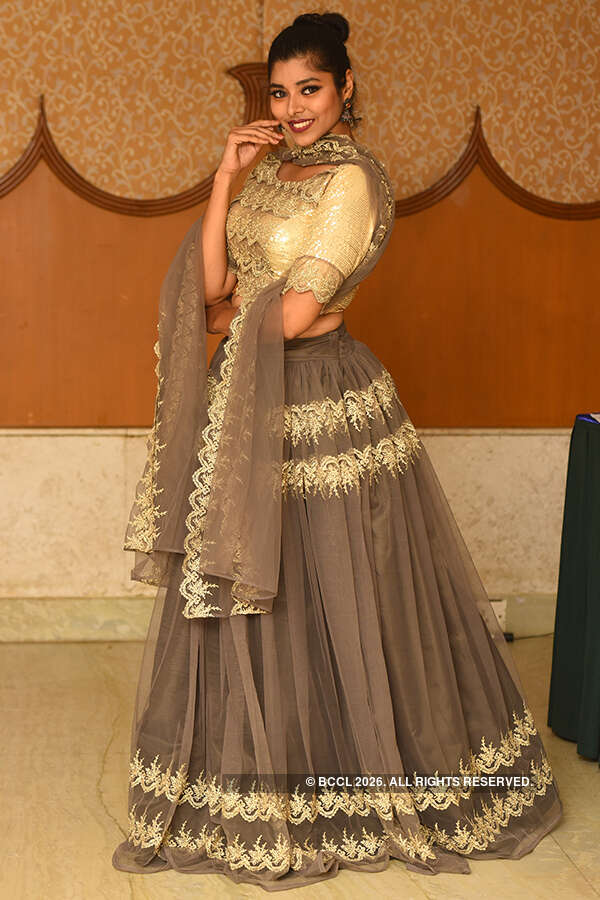 Sahana attends a cancer awareness fashion show at Raj Park in Chennai ...