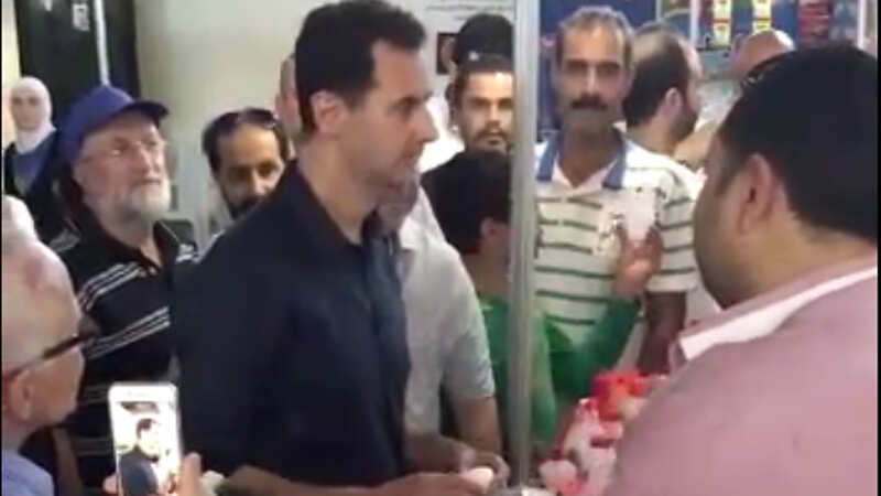 Watch: Syrian President Bashar al-Assad goes out for Ramzan shopping ...