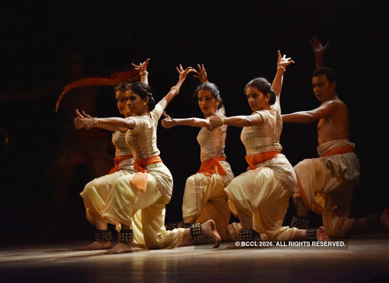 Artists perform at the staging of a dance-drama ‘Shrimant Yogi ...