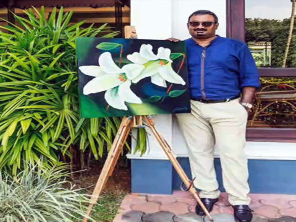 Artist Jimmy's painting exhibition at Panampilly Nagar