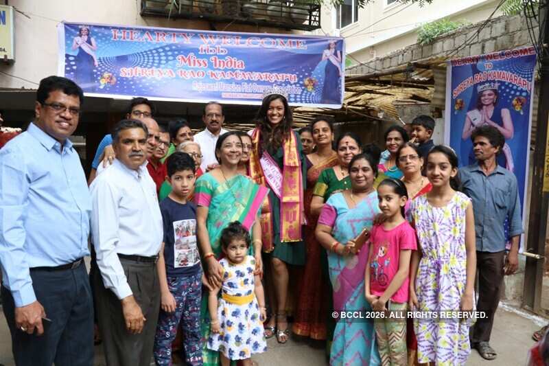 Femina Miss India 2018 Shreya Rao Kamavaparu Homecoming