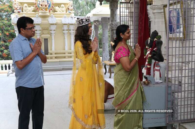 Femina Miss India 2018 Shreya Rao Kamavaparu Homecoming