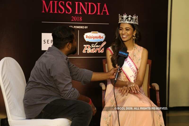 Femina Miss India 2018 Shreya Rao Kamavaparu Homecoming