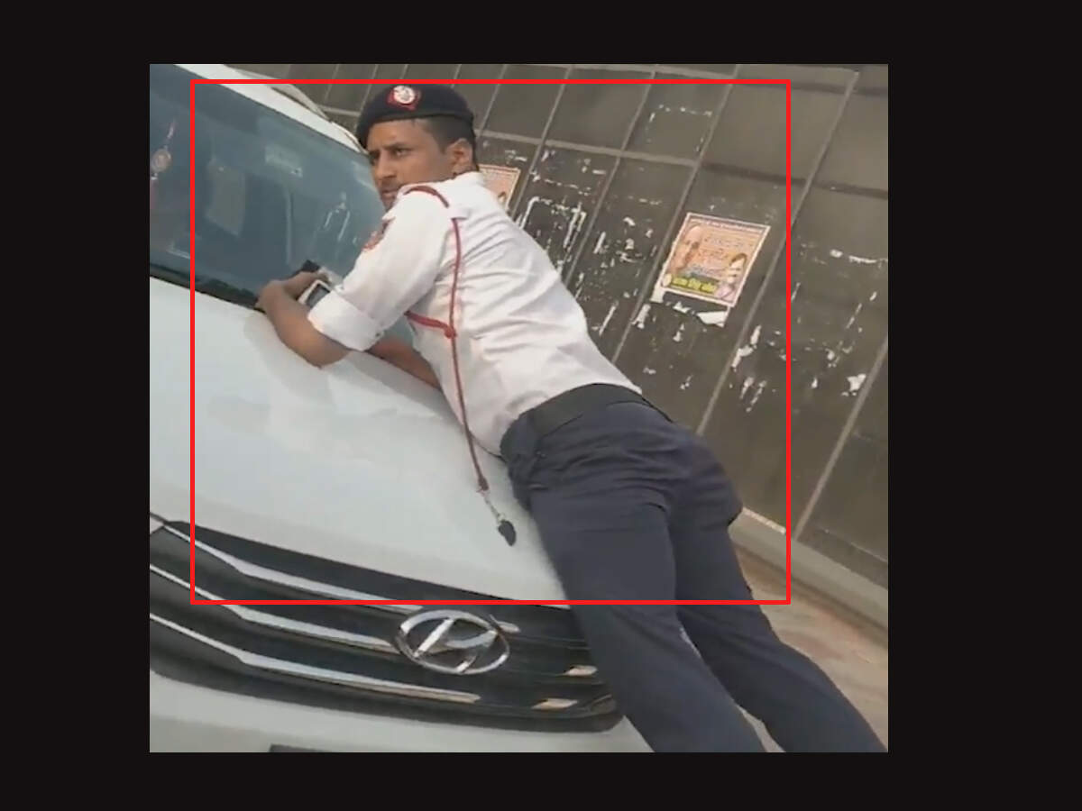 Watch: Cop clings onto SUV’s bonnet as man tries to get past police ...
