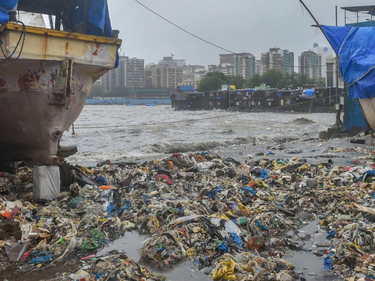 Mumbai: High tide brings 12 tonnes of garbage to Marine Drive