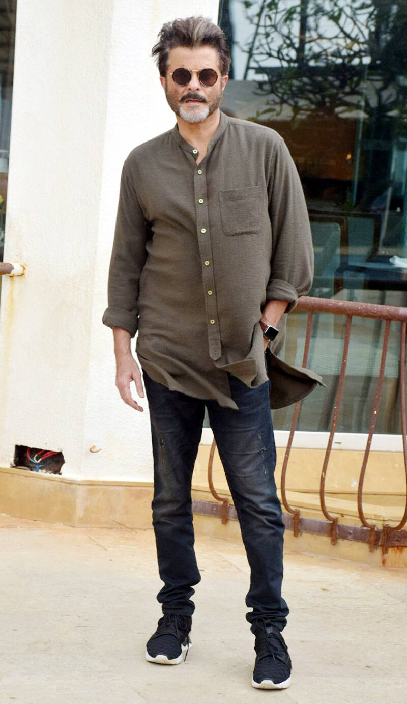 Rajkummar Rao and Anil Kapoor arrive to promote their Bollywood film ...
