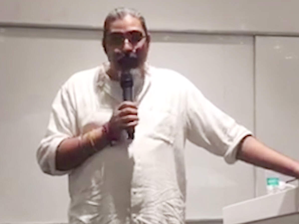 RJ Sarthak interacts with students at Bennett University