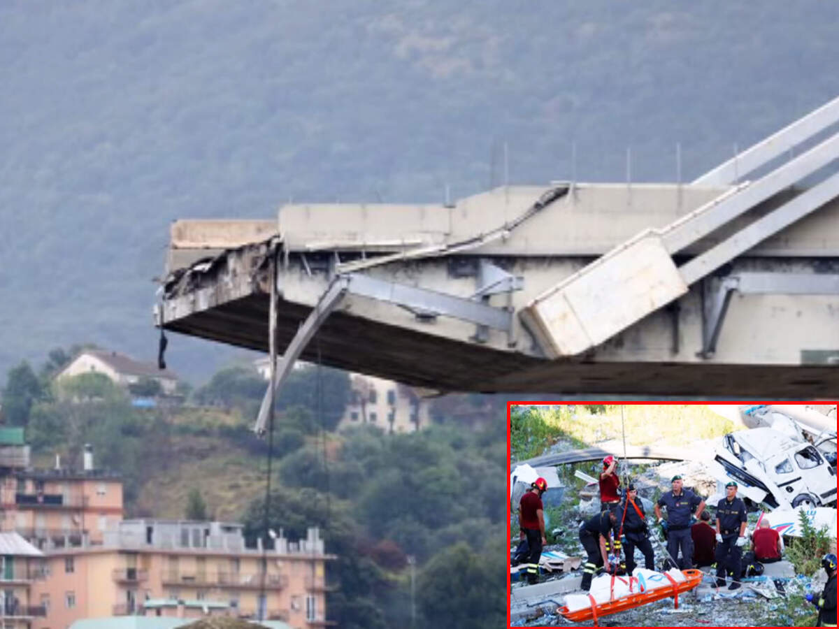 35 people killed in Genoa bridge collapse after a violent storm in Italy