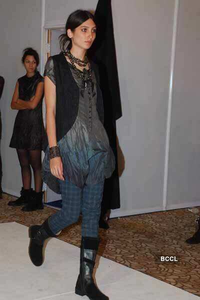 Models at Lakme Fashion Week (LFW)fitting sessions held at Grand Hyatt ...