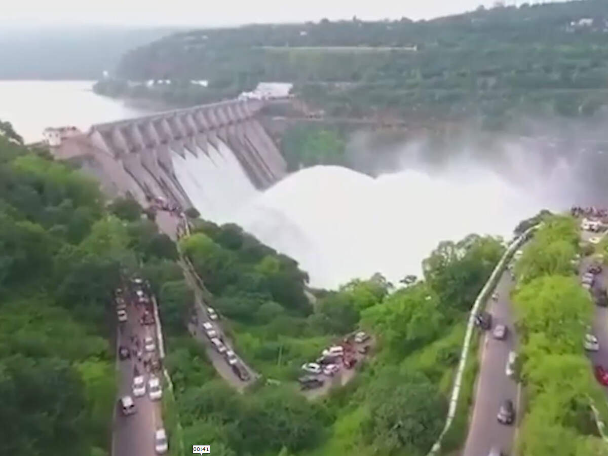 Watch: Aerial view of Srisailam dam in Andhra Pradesh