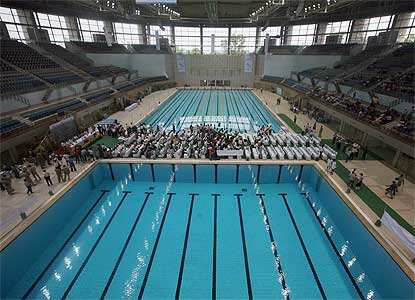 SP Mukherjee Swimming Pool inauguration