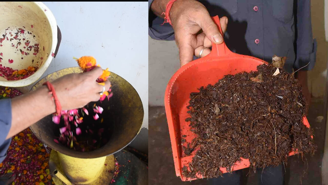 From flower to compost: How a temple is giving new life