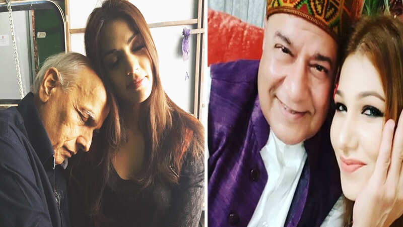 Rhea Chakraborty posts pics with Mahesh Bhatt, trolls compare them with Anup Jalota and Jasleen ...