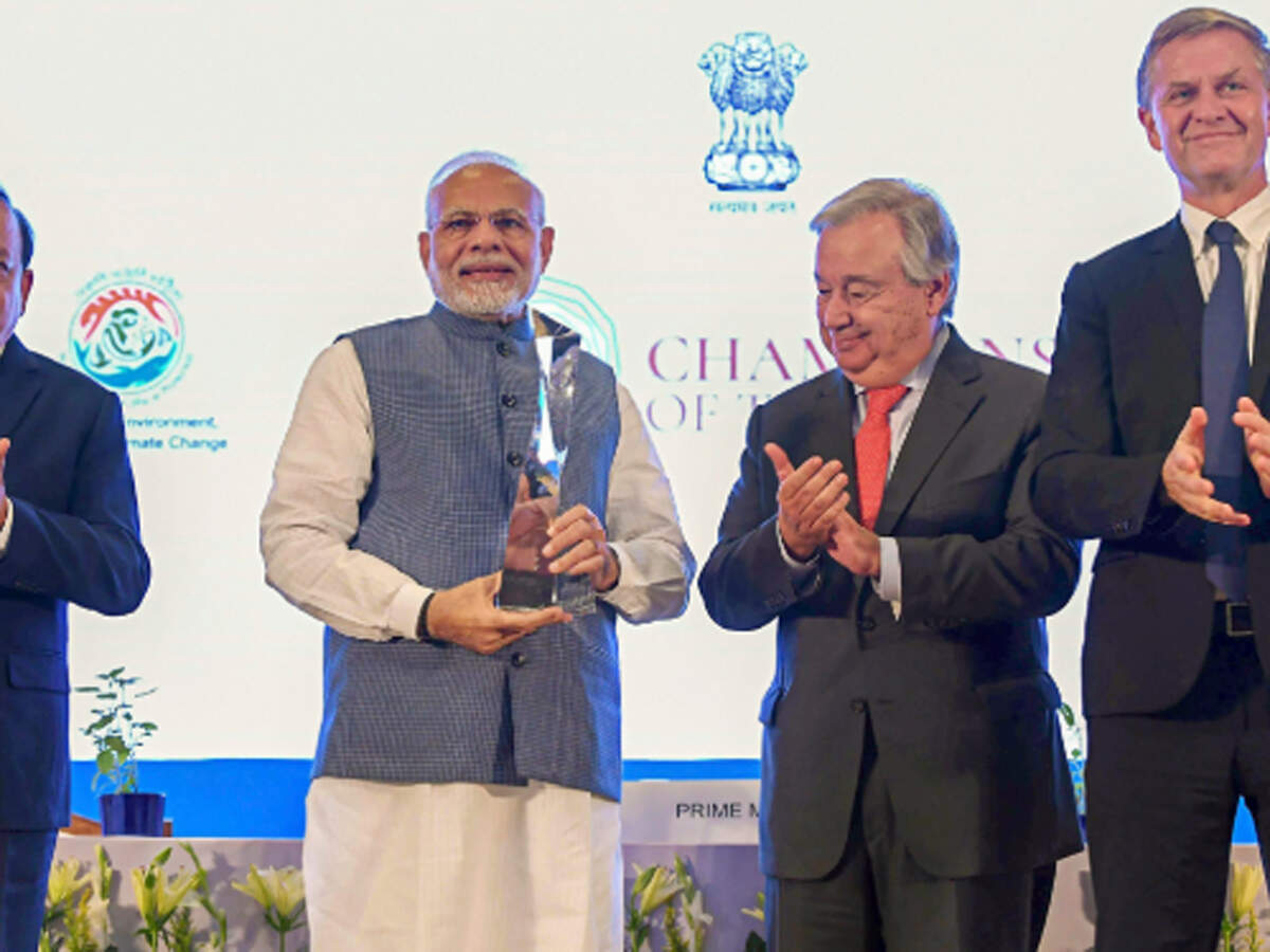 PM Modi receives ‘UNEP Champions of the Earth’ award