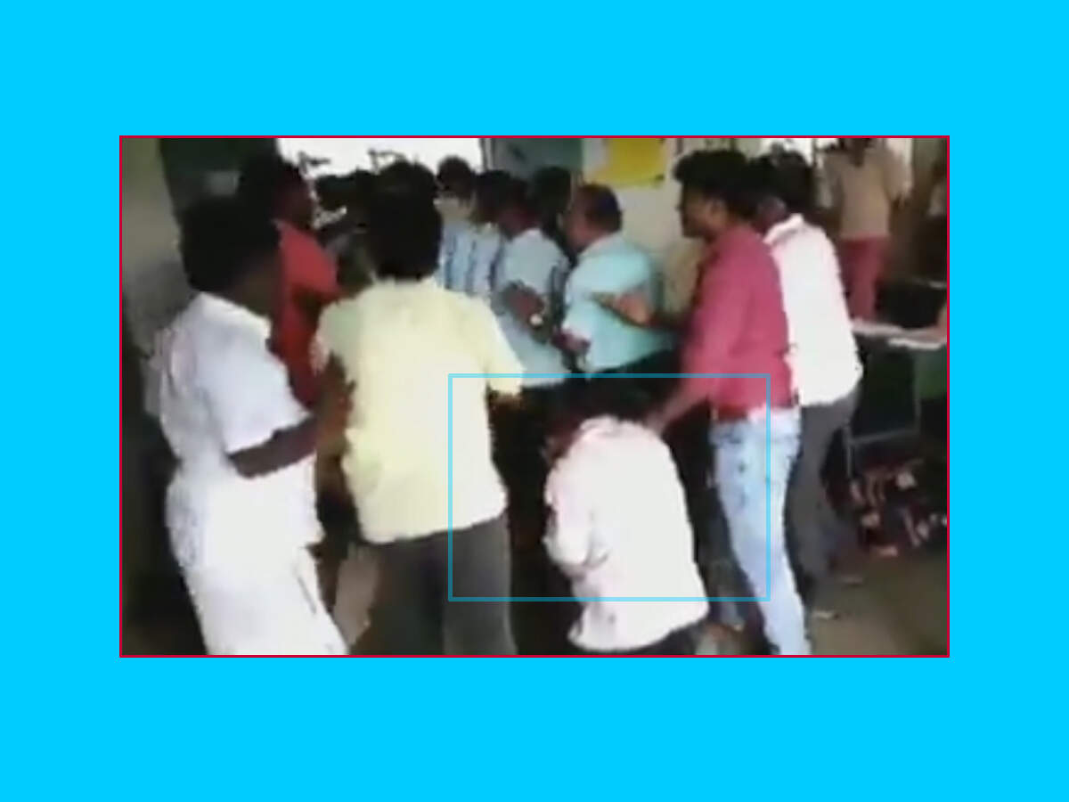 Caught on camera: Unidentified men thrash school teacher in front of ...