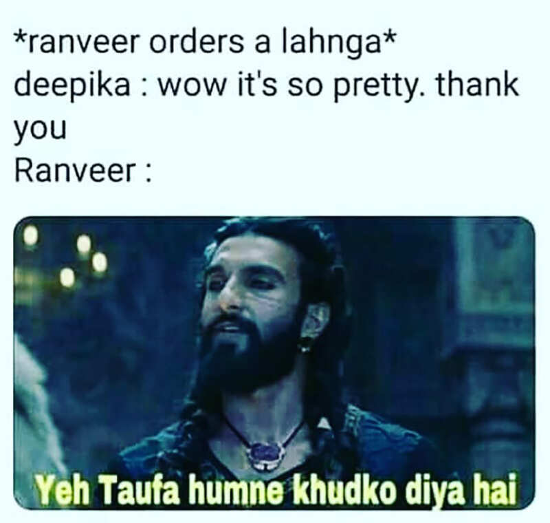 Here are hilarious memes around Ranveer Singh and Deepika Padukone’s ...