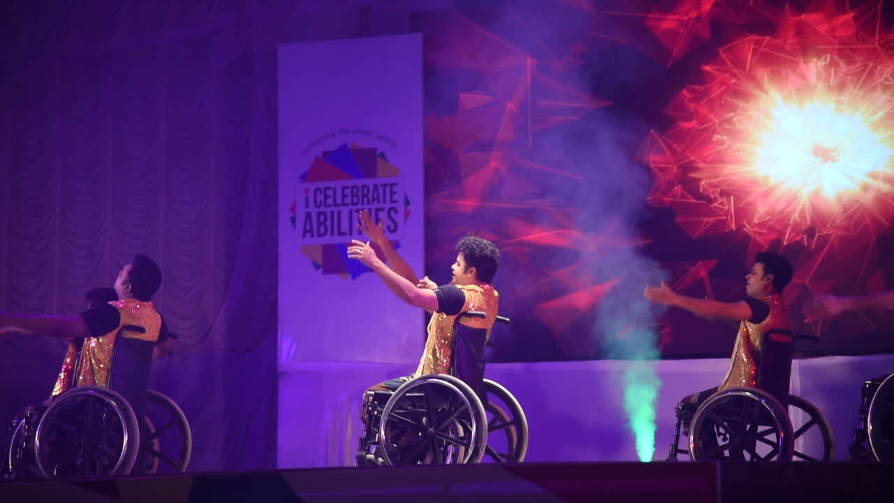 'Jai Ho' song performance by Team Miracle on wheel chair