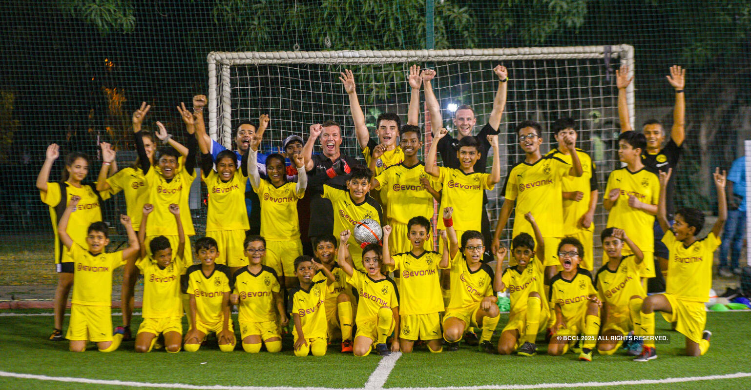 German football legend Lothar Matthaus visits Cooperage Ground ...