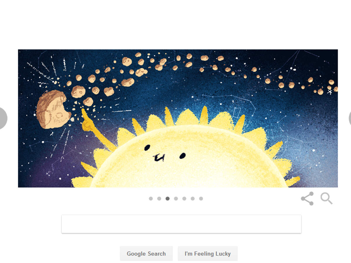 Google Doodle illustrates story behind Geminid meteor shower spread ...