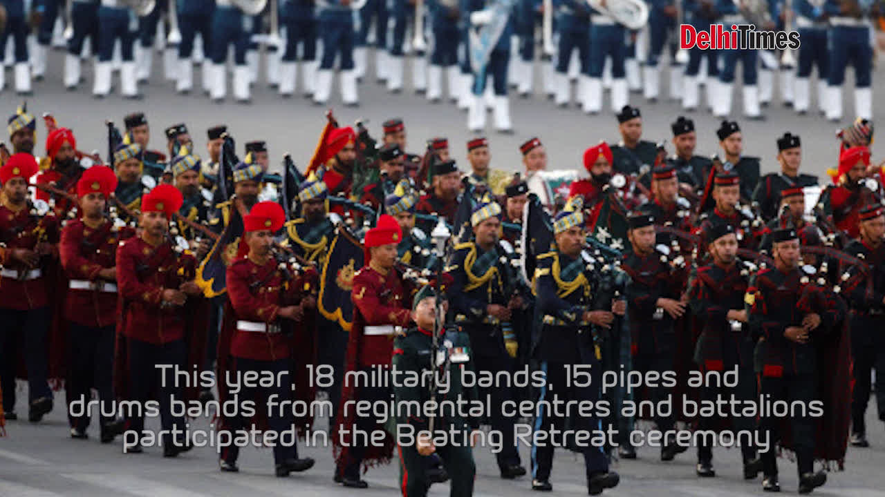 Military Bands Enthrall Spectators At Beating Retreat