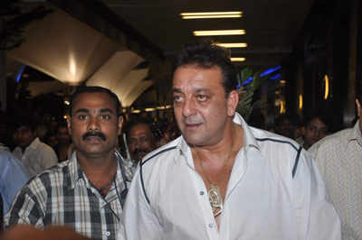 Sanjay Dutt returns back home from Dubai.