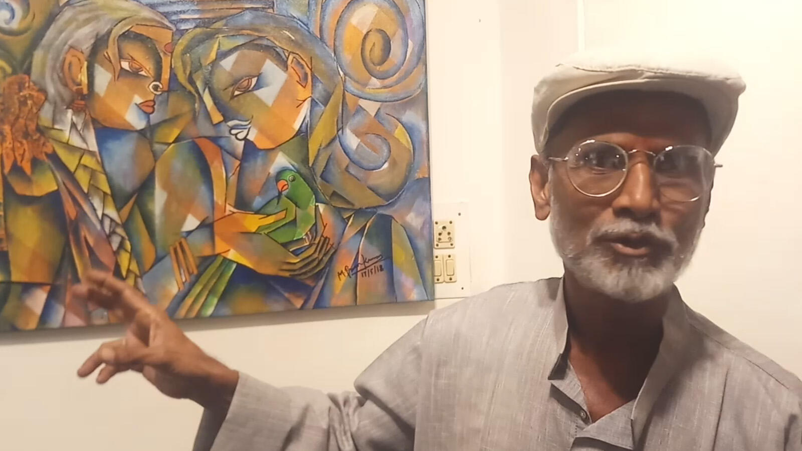 Artist Prem Kumar talks about his paintings