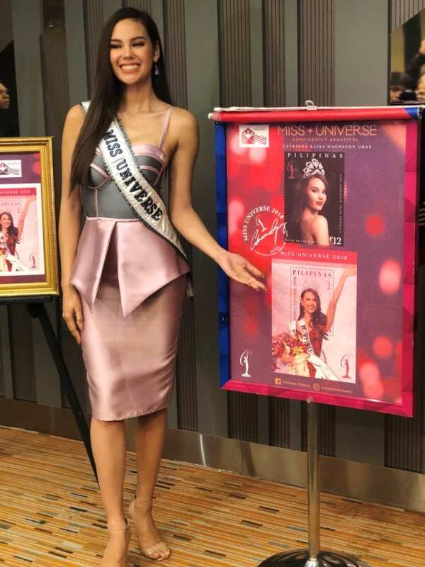 Miss Universe 2018 Catriona Gray unveils special stamps