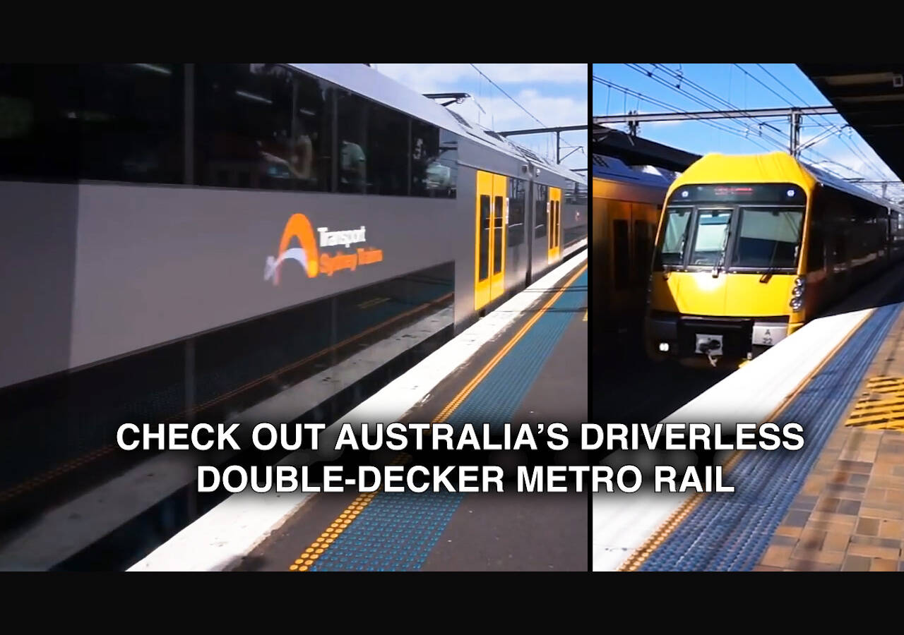 Check out Australia’s driverless double-deck metro rail