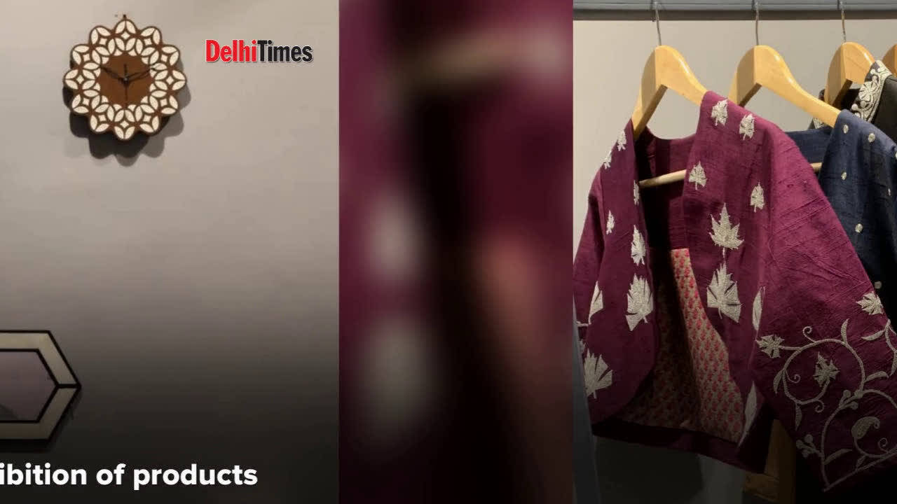 A handloom and handicraft exhibition by NIFT at Crafts Museum in Delhi