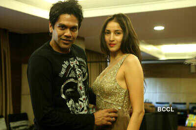 A model during fitting sessions for upcoming Amby Valley fashion week ...