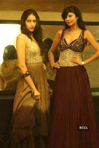 A model during fitting sessions for upcoming Amby Valley fashion week ...